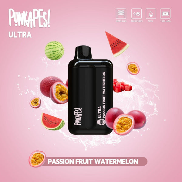 PASSION FRUIT WATERMELON - PUNKAPES ULTRA 4000 - Vape Plug