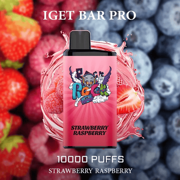 STRAWBERRY RASPBERRY - IGET BAR PRO 10,000 - Vape Plug