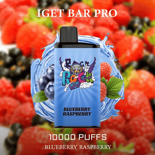 BLUEBERRY RASPBERRY - IGET BAR PRO 10,000 - Vape Plug