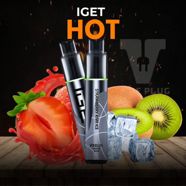 STRAWBERRY KIWI ICE - IGET HOT 5500 - Vape Plug