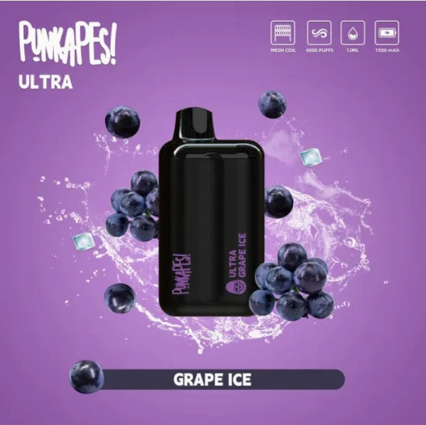 GRAPE ICE - PUNKAPES ULTRA 4000 - Vape Plug