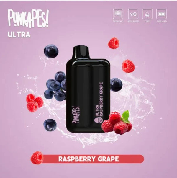 RASPBERRY GRAPE - PUNKAPES ULTRA 4000 - Vape Plug