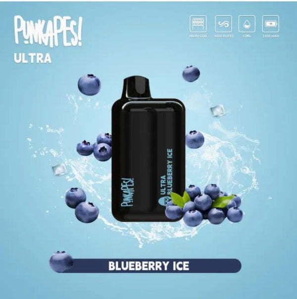 BLUEBERRY ICE - PUNKAPES ULTRA 4000 - Vape Plug