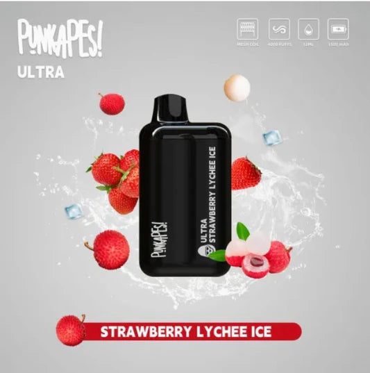 STRAWBERRY LYCHEE - PUNKAPES ULTRA 4000 - Vape Plug