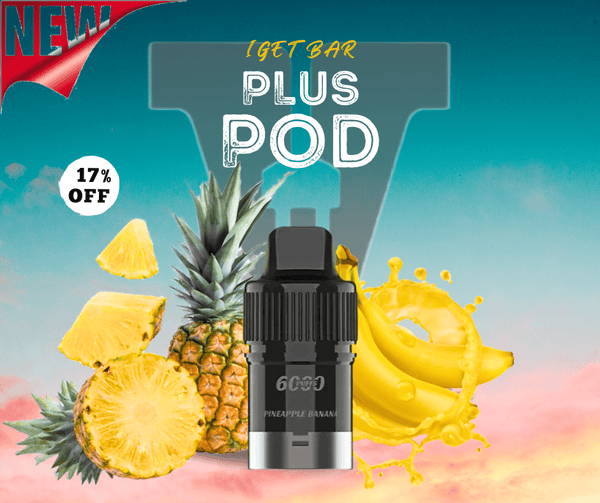 BANANA ICE - IGET BAR PLUS 6000 - Vape Plug